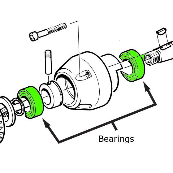 Whitlock Lager Steuerkopf, 50.8 x 25.4 x 12.7mm, Set mit 2 Stck ...